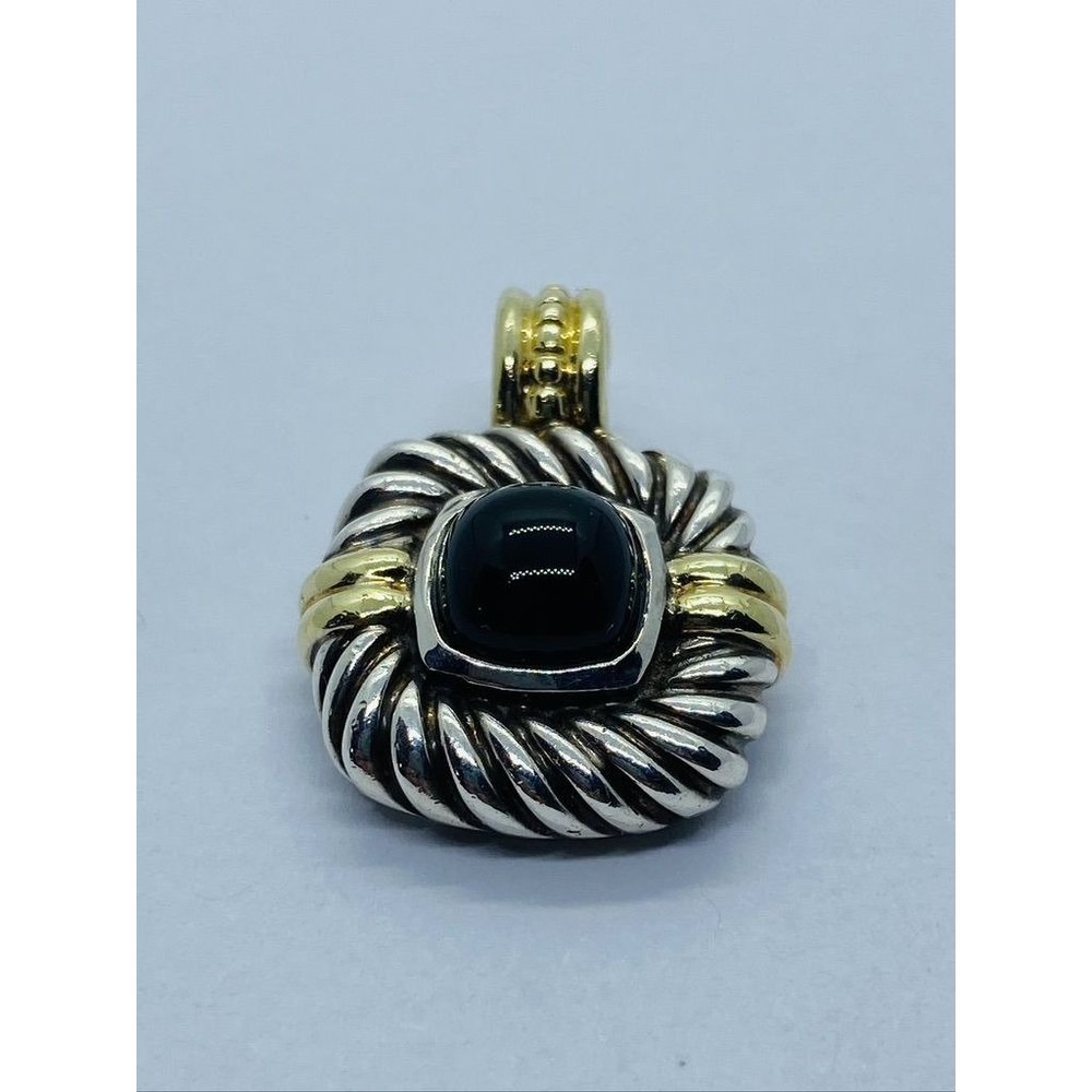 Authentic Renaissance David Yurman Sterling 14k Black… - Gem